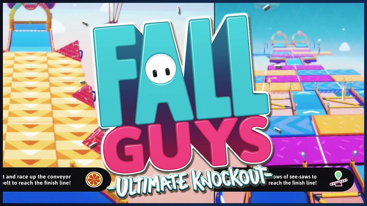WINNING FIRST PLACE ON SEESAW & FRUIT CHUTE!!! FALL GUYS GAMEPLAY - YouTube