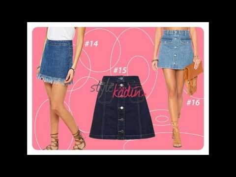 2016 Yaz Sokak Modası:Kot Etekler