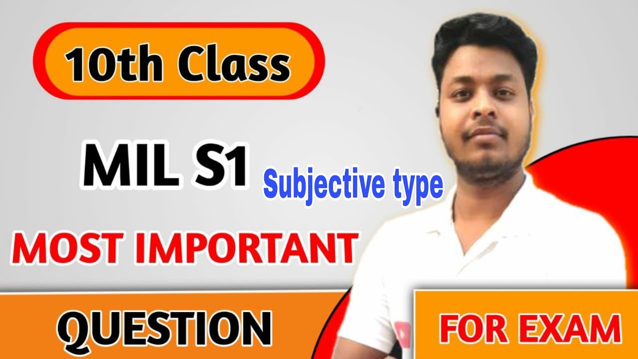 10th class SA-1 subjective type selection Questions (15th nov) - YouTube