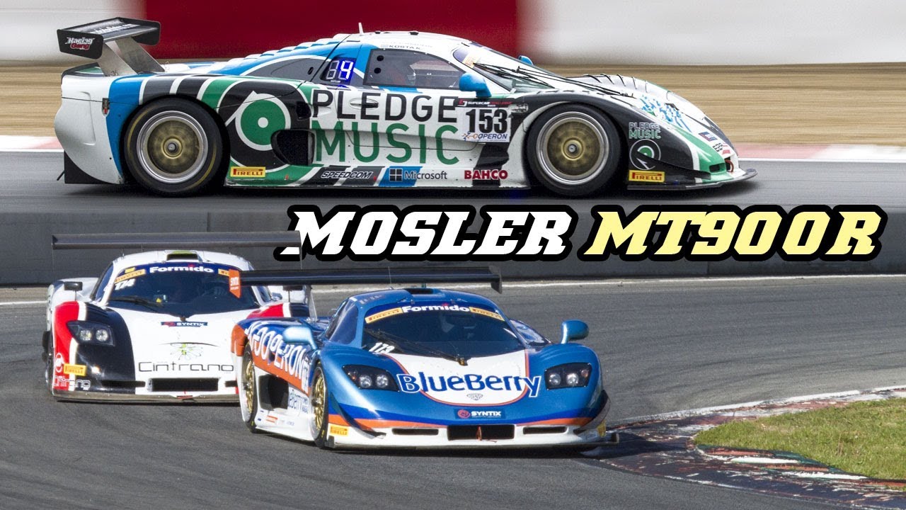 Mosler MT900R GT3 compilation - LS7 V8 at Spa & Zolder - YouTube