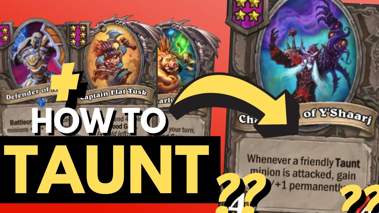 How to TAUNT 101 | Hearthstone Battlegrounds - YouTube