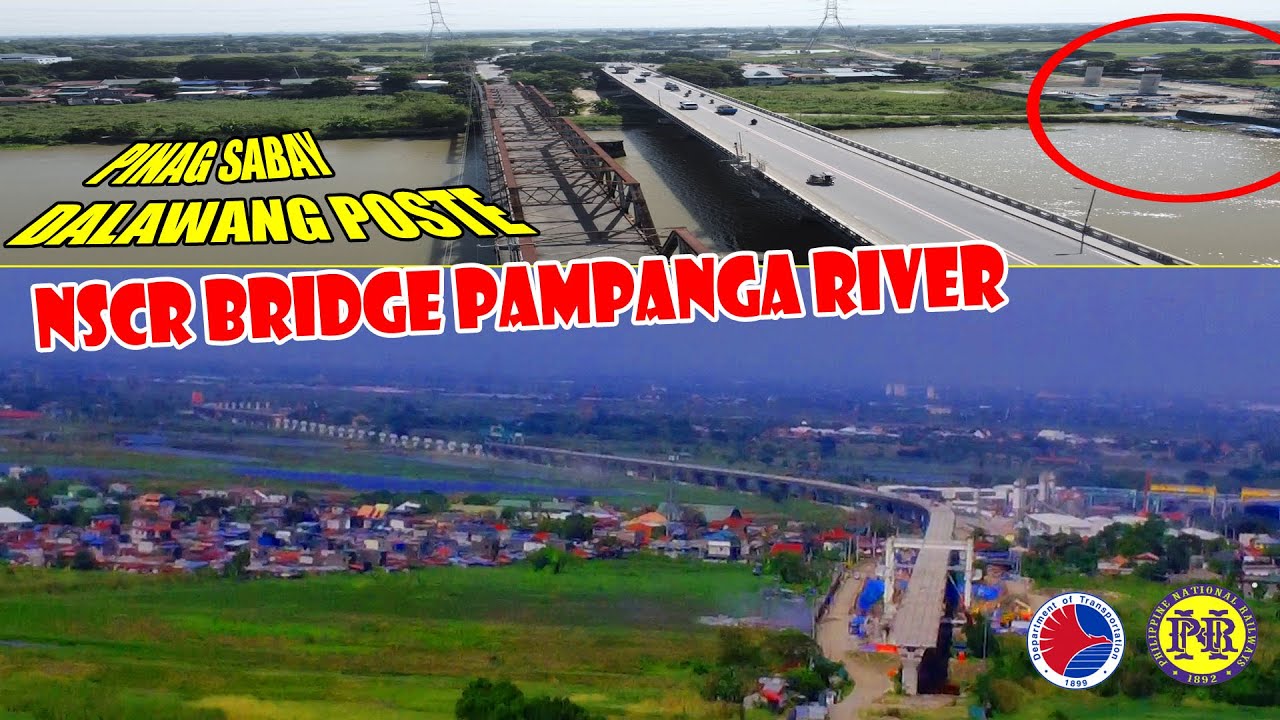 yun dalawa na poste sabay nscr bridge pampanga river walang atrasan /V ...