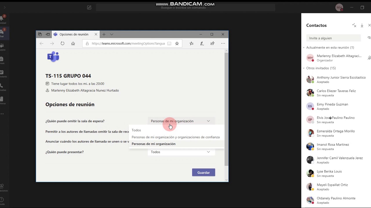 TENER EL CONTROL DE LAS REUNIONES EN TEAMS Y RESTRINGIR LOS ...