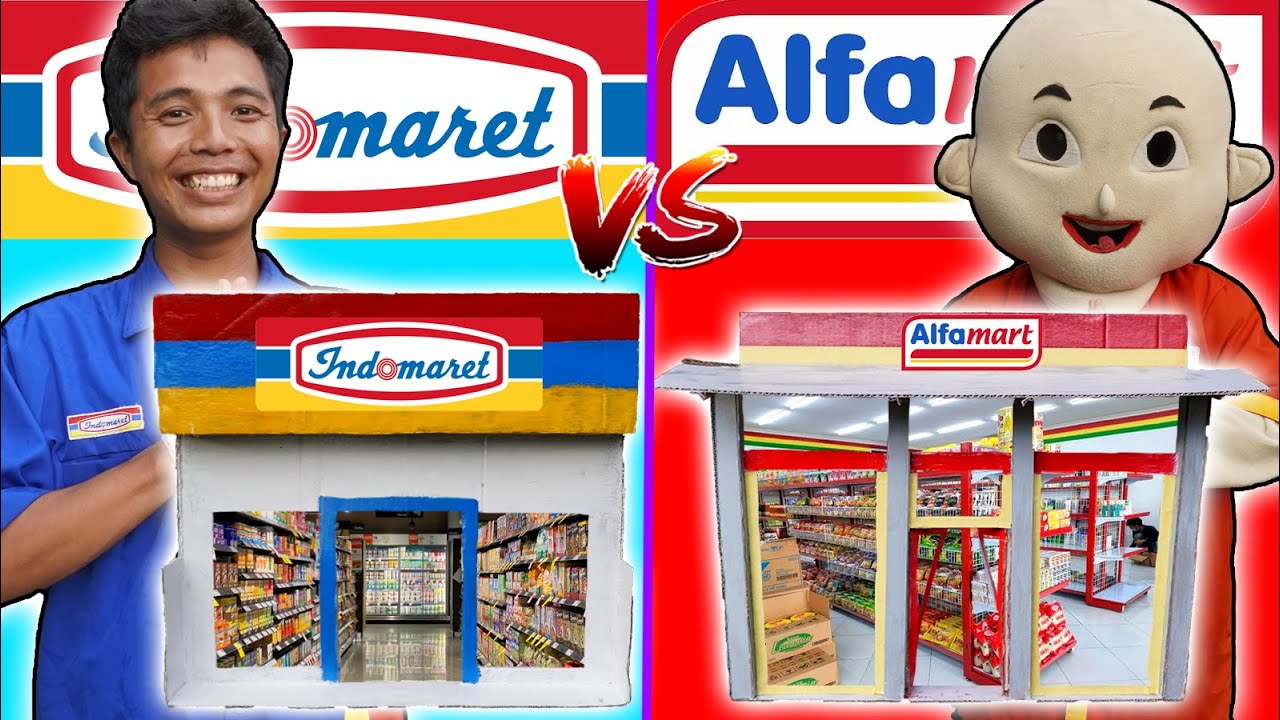 24 JAM BIKIN ALFAMART VS INDOMARET?! - YouTube