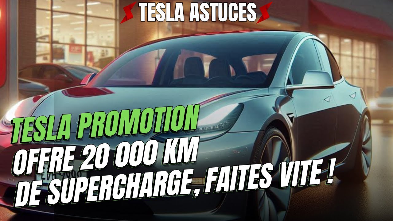 Vite, promo tesla 2024 : 20 000 km de supercharge offerts ! - YouTube