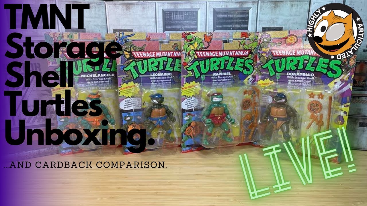OPEN Late - Playmates Storage Shell Turtles - YouTube
