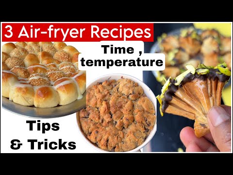 Air fryer recipes / Air fryer Pav Recipe / Air-fryer Cooking Tips / Air fryer Sweet Recipes ..