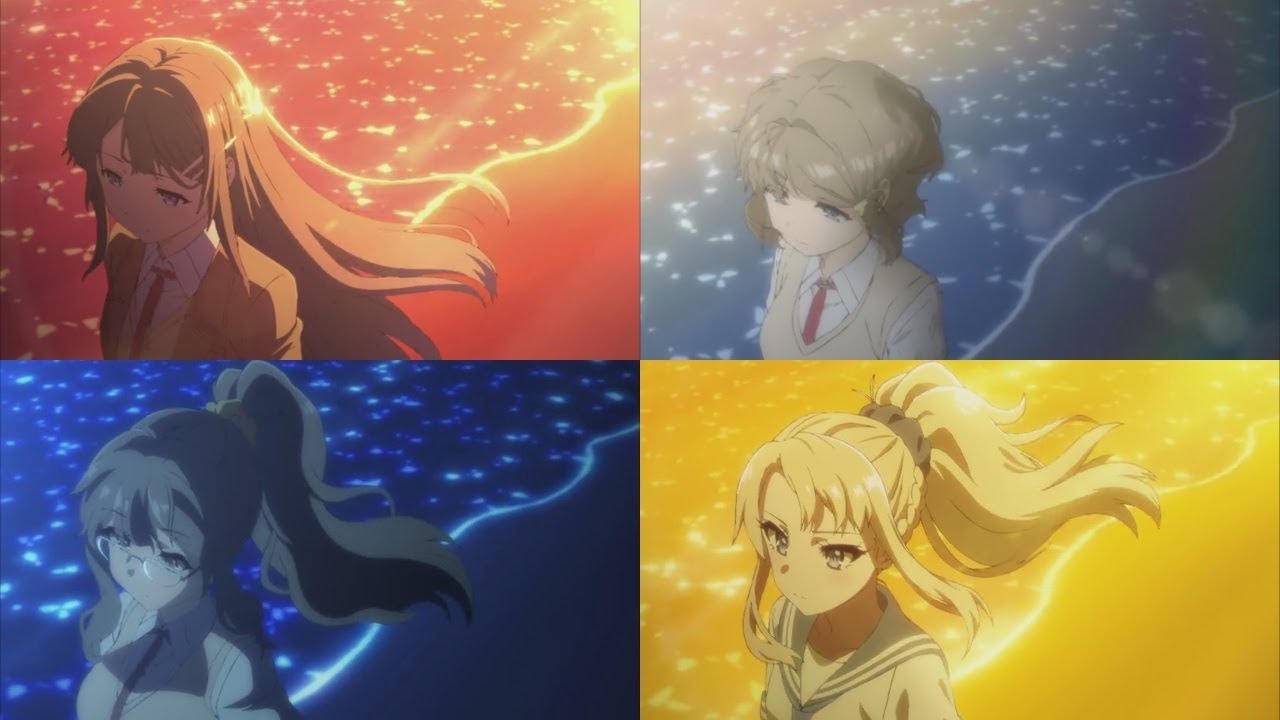ED Comparison 」Ending - Seishun buta yarou wa bunny girl senpai ...
