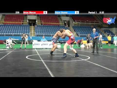 Fargo 2012 220 Round 4: Brian Moran (Michigan) vs. Edgar Ruano ...