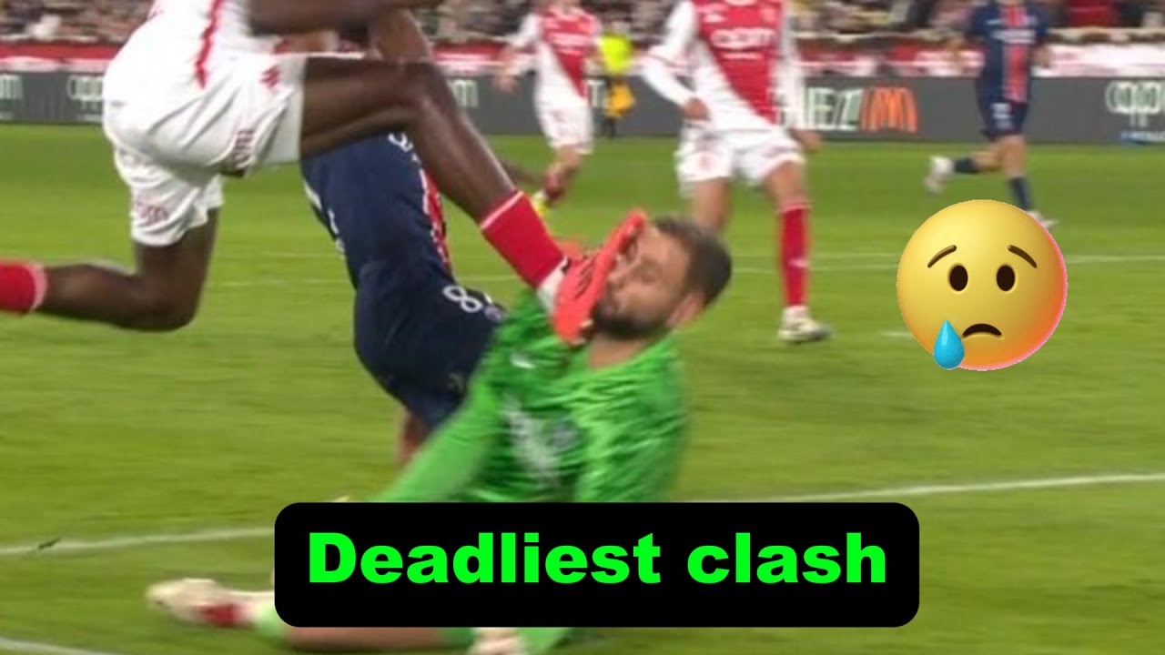 Deadliest Clash Gianluigi Donnarumma HORRIFIC FACE INJURY vs Monaco ...