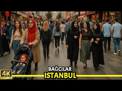 BAGCILAR SQUARE ISTANBUL 2025 | REAL STREET LIFE IN ((4K ULTRA HD))