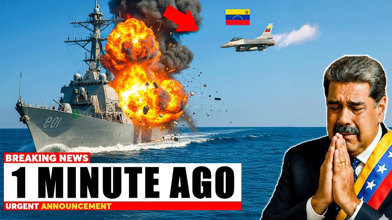 Venezuelan F-16 Fighter Jets Fly ATTACKING a US Navy Ship – BIG MISTAKE - YouTube