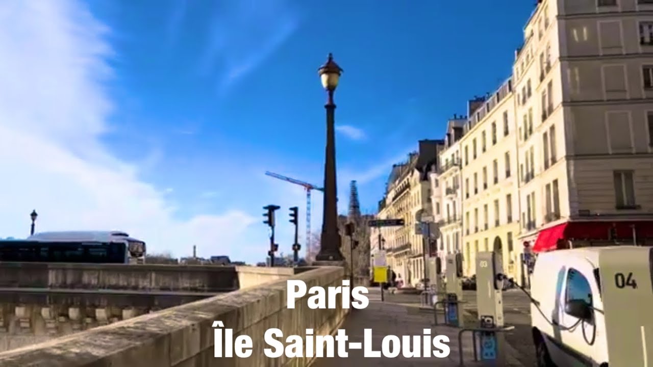 Paris city walks Île Saint-Louis Paris, France 4K - YouTube
