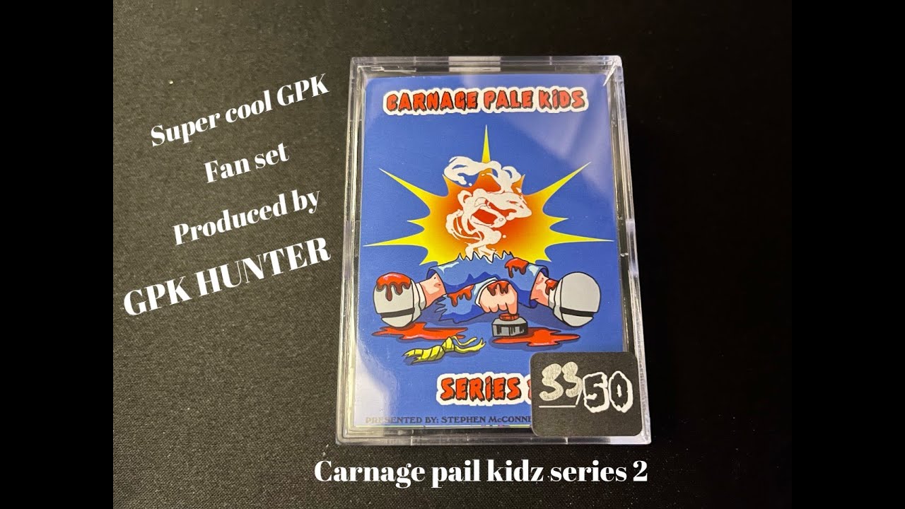 Garbage Pail Kids Fan Set! Carnage Pail Kidz produced by GPK Hunter ...