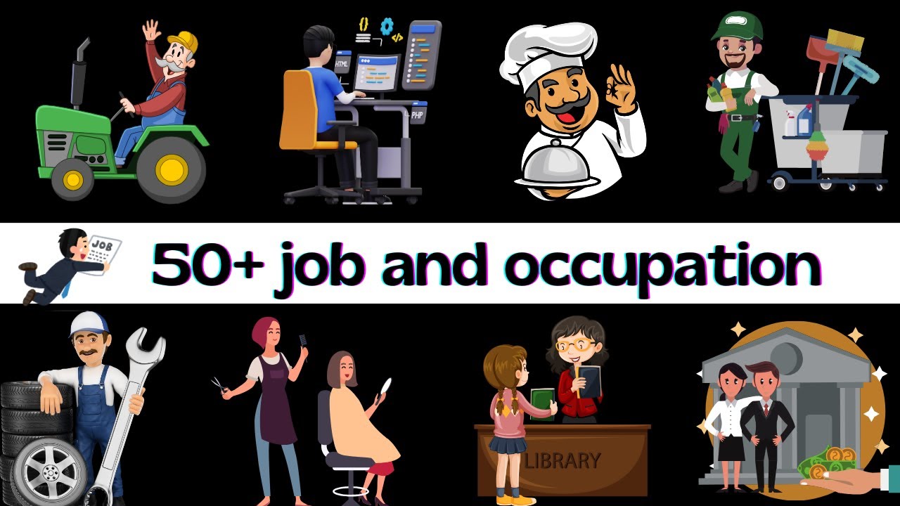 Learn 50+ job and occupation names In English Vocabulary words - YouTube