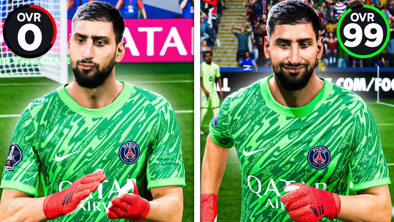 OGNI PARATA che DONNARUMMA fa IN CHAMPIONS è +1 OVERALL - YouTube