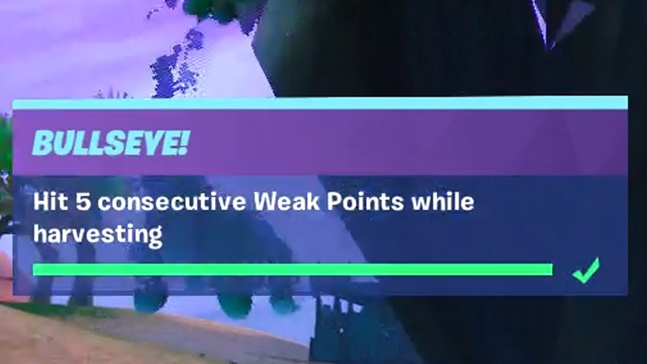 Hit 5 Consecutive Weak Points while Harvesting (1) - Prestige Bullseye ...