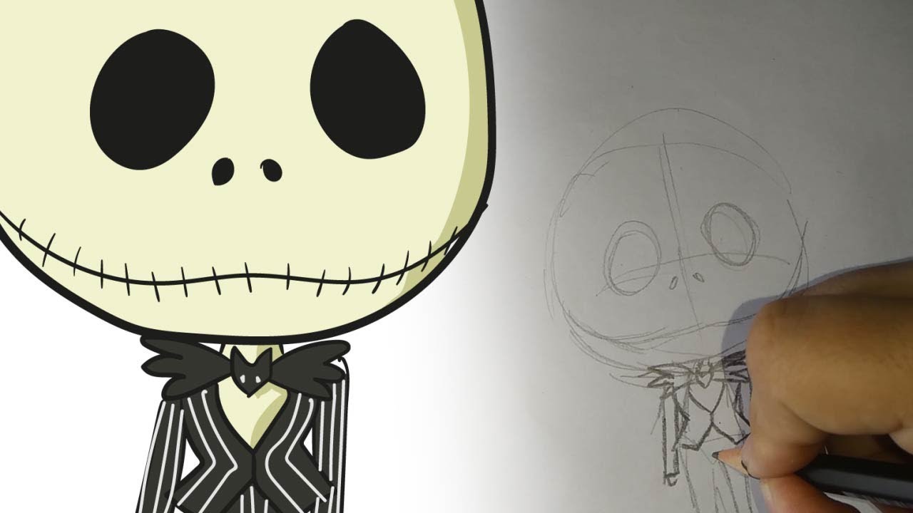 Cómo dibujar a Jack Chibi (El extraño mundo de Jack) - YouTube