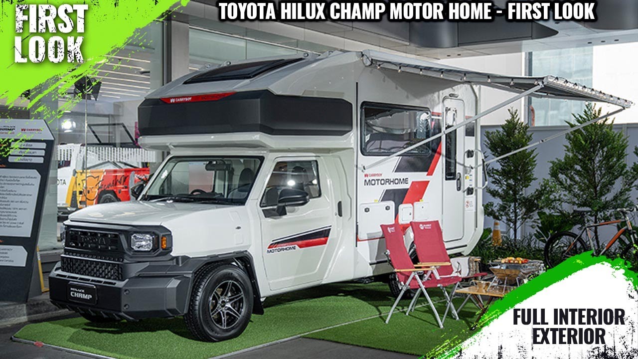 Toyota Hilux Champ Motor Home Launched - First Look - Full Interior ...