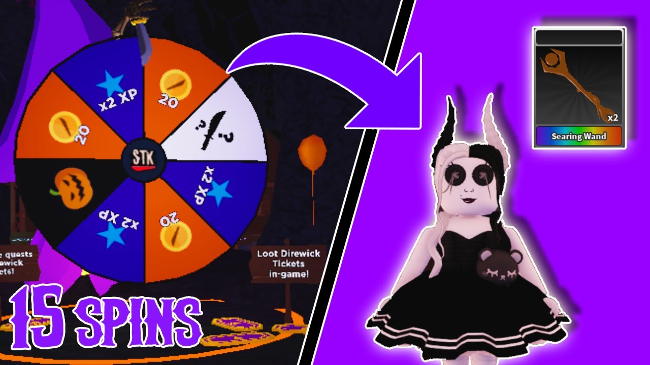 [🎃 Halloween Update 🎃] Spinning the wheel 15 times | survive the killer ...