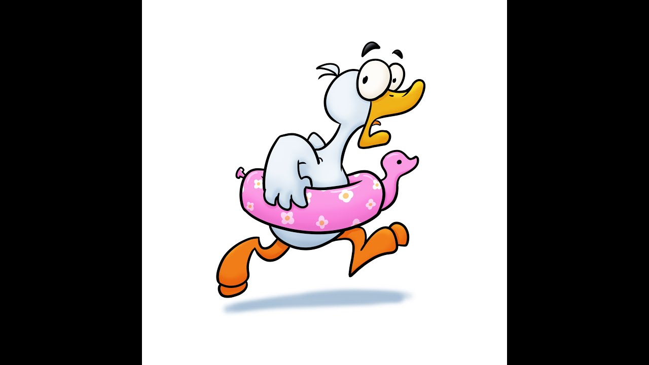 Wade the Cowardly Duck Speedy Illustration - YouTube