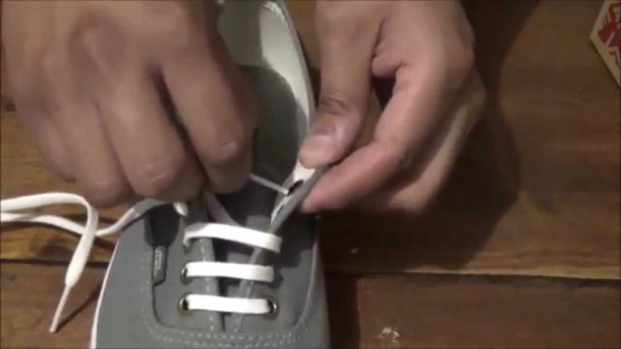 Straight Bar Lacing Youtube : How to Straight Bar Lace Shoes Tutorial ...