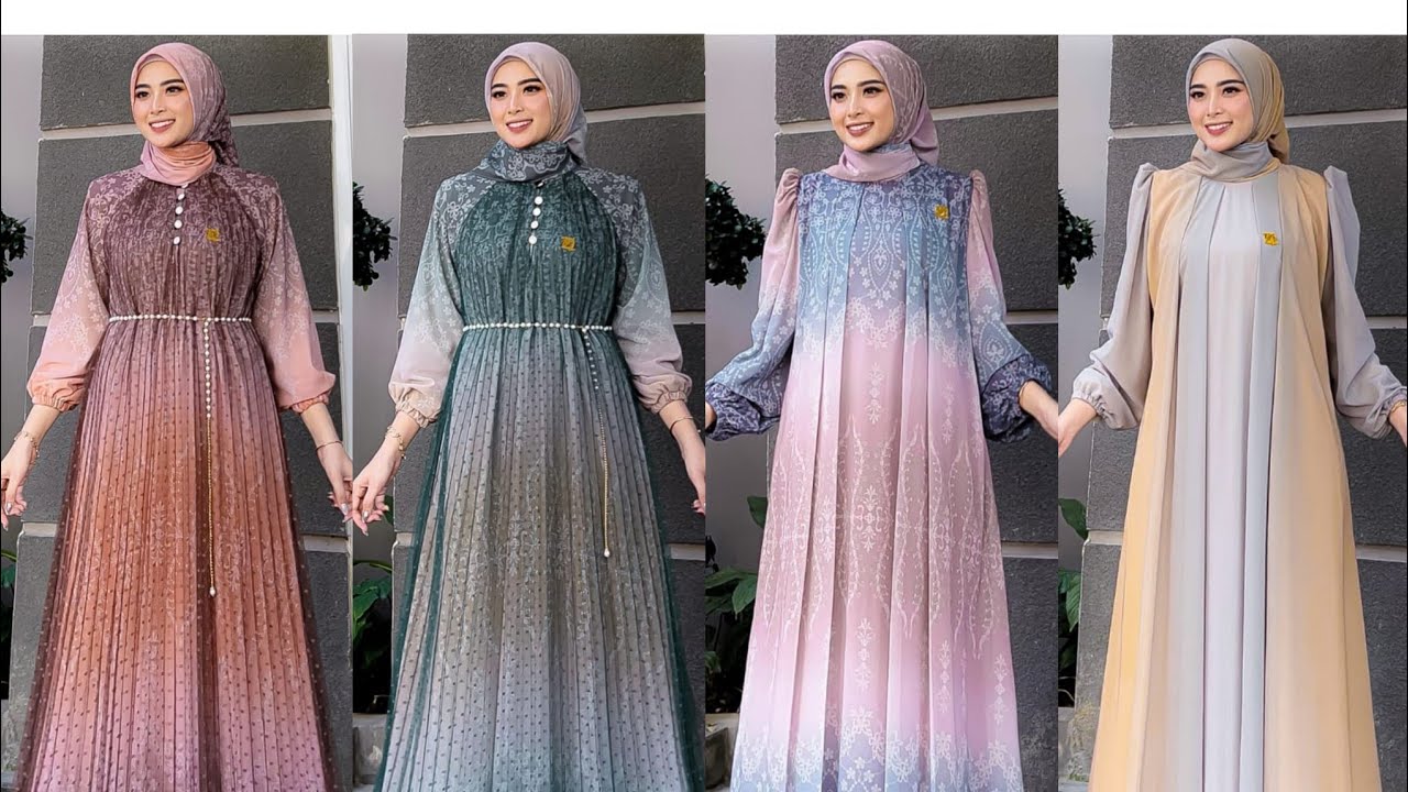 Model gamis premium mewah dan elegan|by spassy - YouTube
