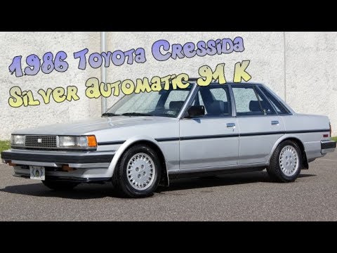 1986 Toyota Cressida 4 door sedan Silver Automatic 91K - YouTube