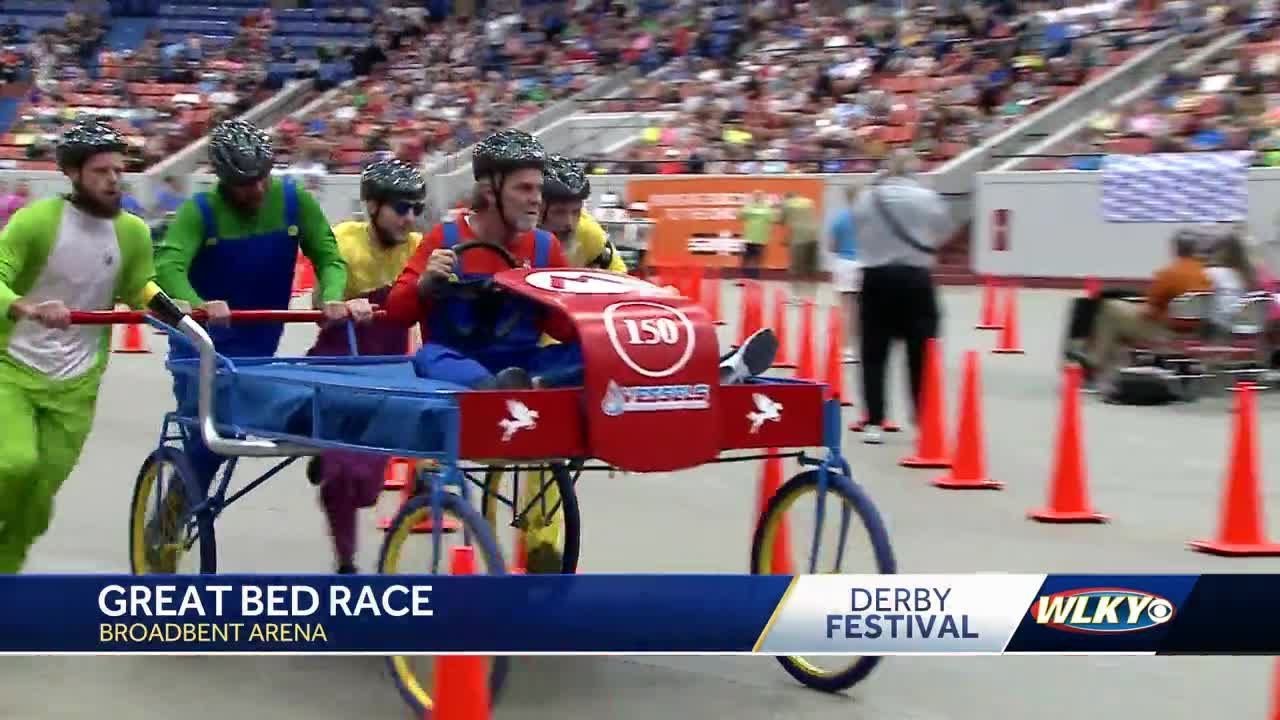 The winners at this year's Great Bed Races - YouTube