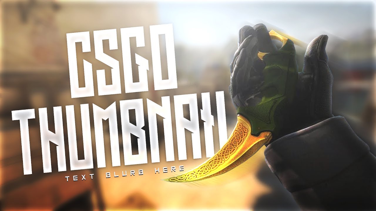 FREE CS:GO Thumbnail Template #2 - YouTube
