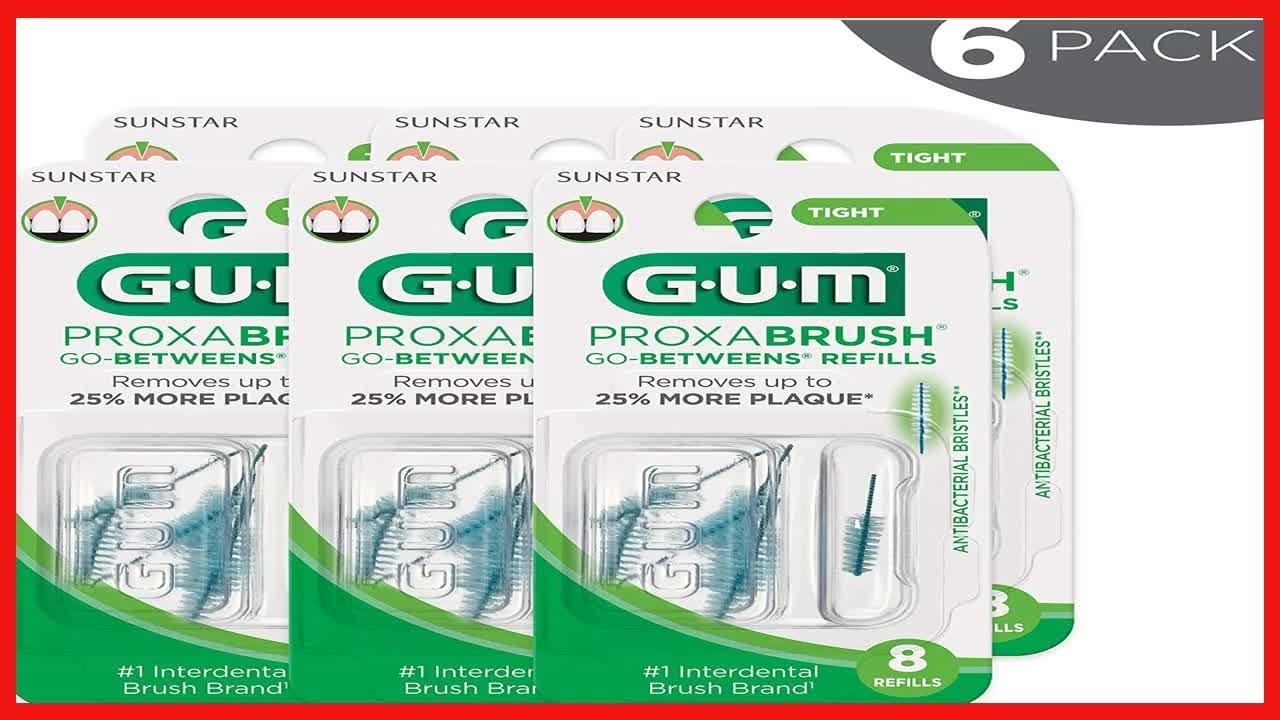 GUM - 10070942064122 Proxabrush Go-Betweens Interdental Brush Refills ...