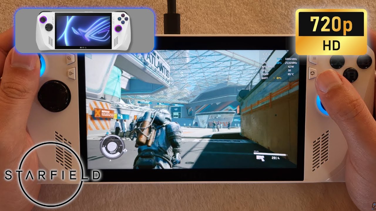 ASUS ROG Ally | Starfield | 720p | FSR2 - Low settings - YouTube
