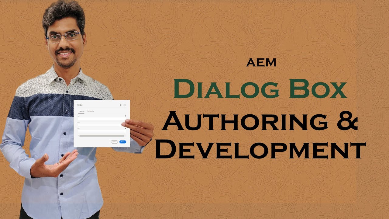 AEM Dialog Box Authoring & Development - YouTube