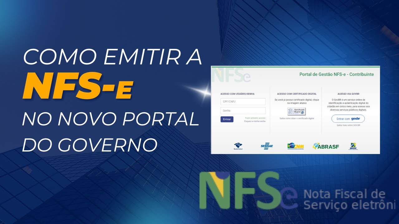 Emissão da nova NFS-e - YouTube