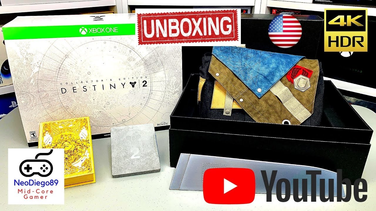 Destiny 2 Collector's Edition Xbox One Unboxing (English) - YouTube