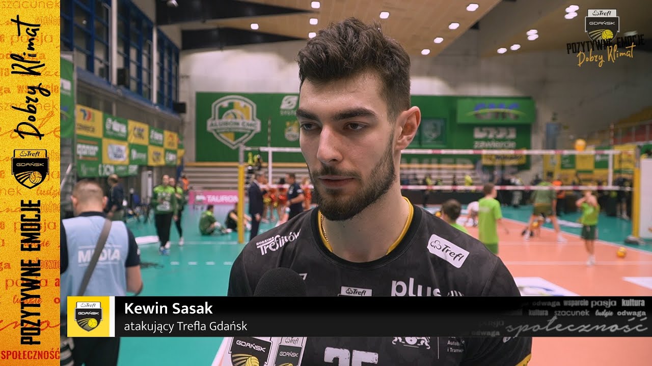Kewin Sasak po starciu z Jurajskimi Rycerzami | Trefl Gdańsk - YouTube