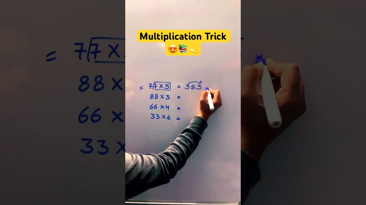 Multiplication trick | solve in 2 seconds #maths #basicmaths #shorts #mathtricks - YouTube