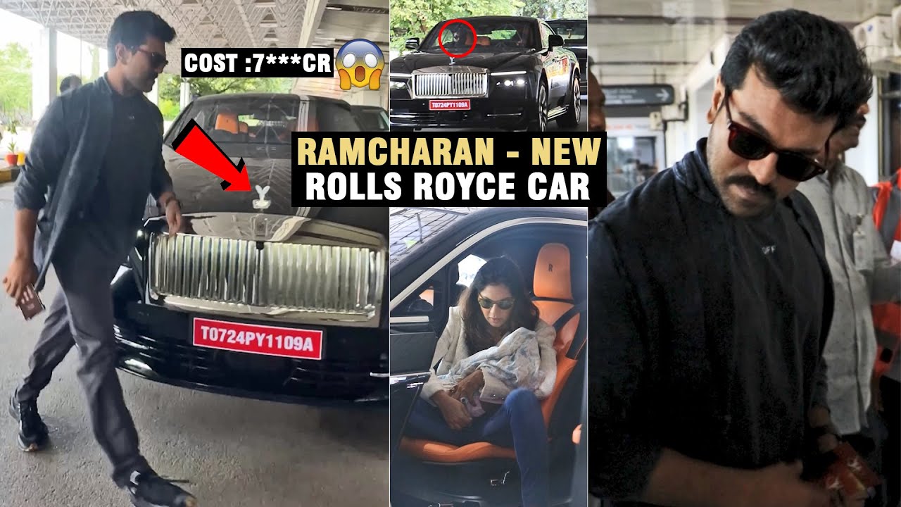 Ram Charan - Luxurious Rolls Royce car | Upasana | Game Changer Movie ...