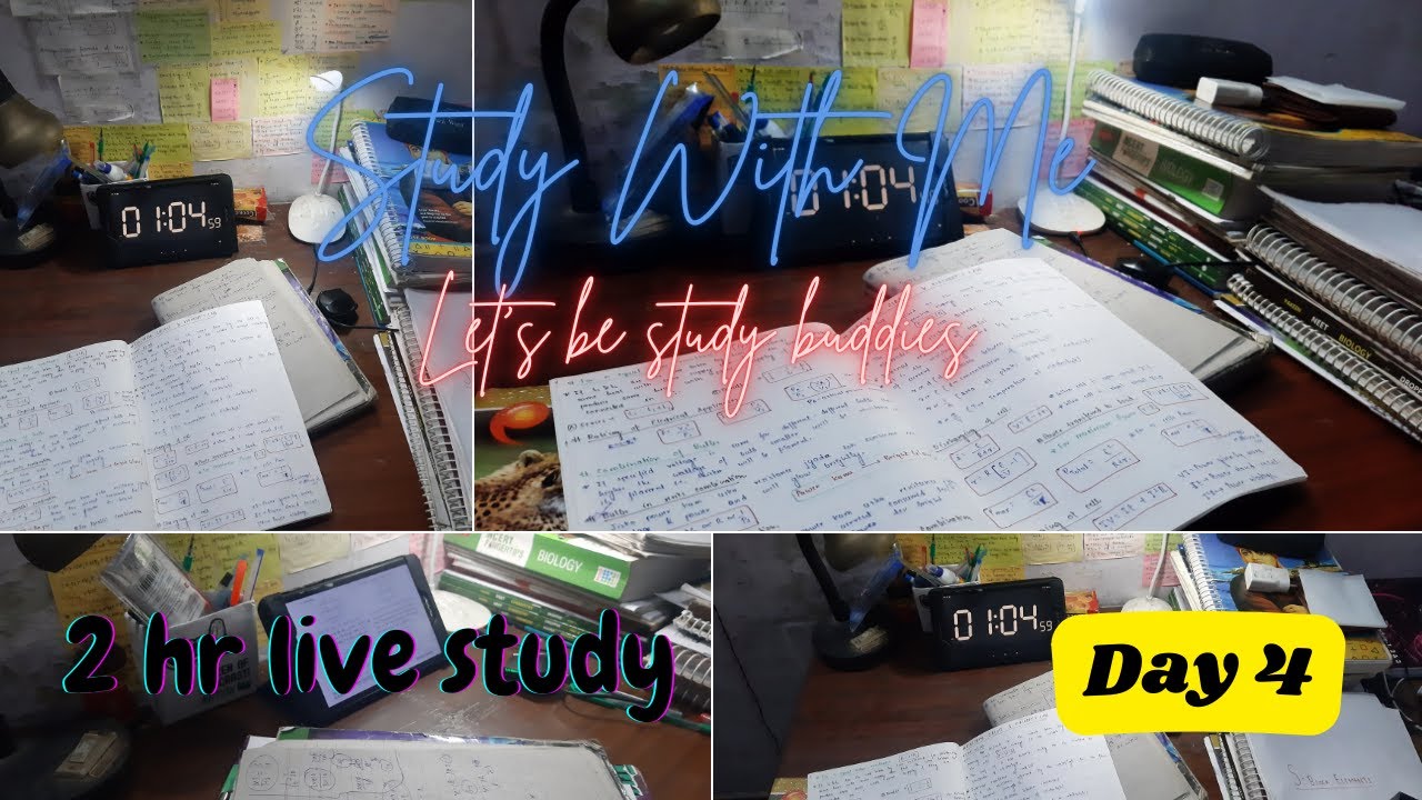 🔴 Live Study With Me: Day 4 | Intense Study Session for Productivity ...