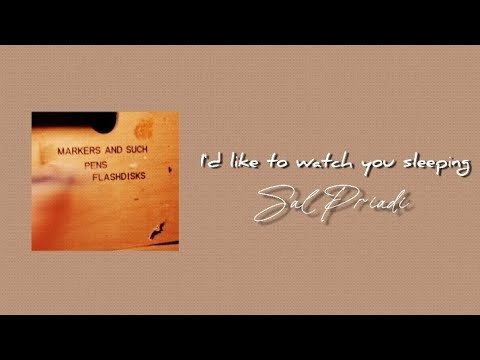 I'd like to watch you sleeping | lirik dan musik oleh Sal Priadi