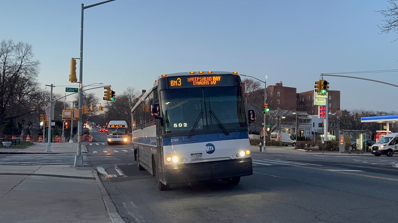 MTA Bus Company 2008-09 MCI D4500CT Commuter Coach 2197 on Route BM3 ...