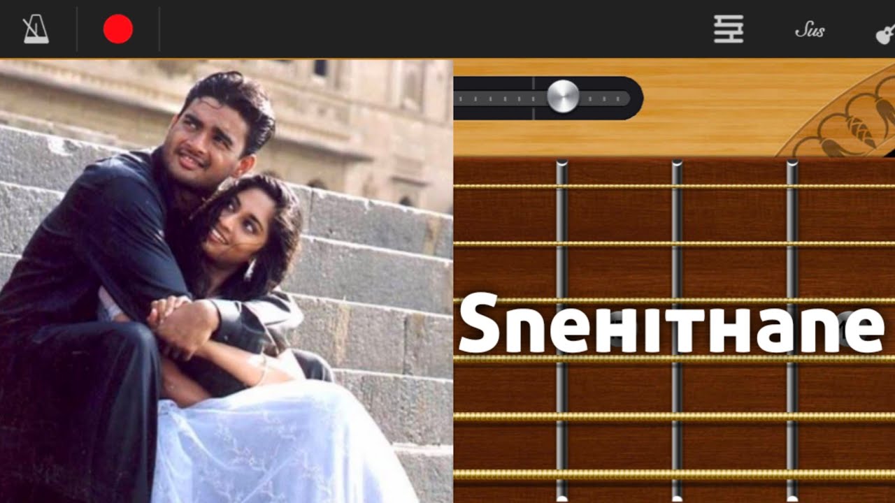 Snehithane - GUITAR NOTES | Alaipayuthey - YouTube
