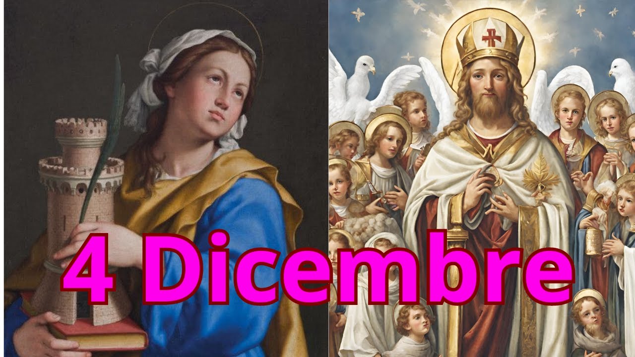 Il Santo del Giorno 4 Dicembre . Onomastico del 4 Dicembre - YouTube
