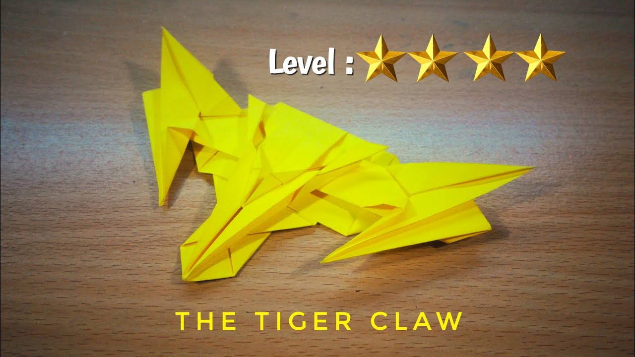 Origami Plane Papertoy - THE TIGER CLAW - deyeight collection 2018 ...