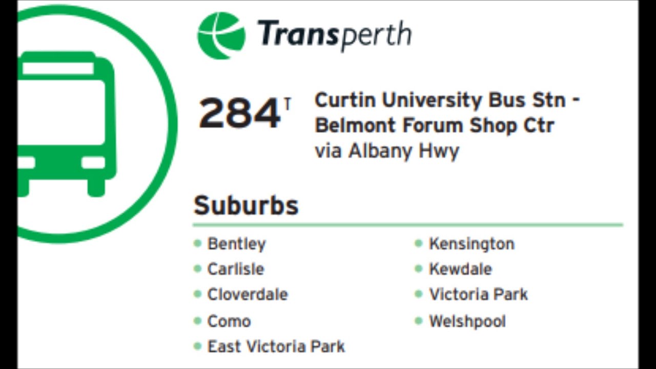 Transperth 284T - YouTube