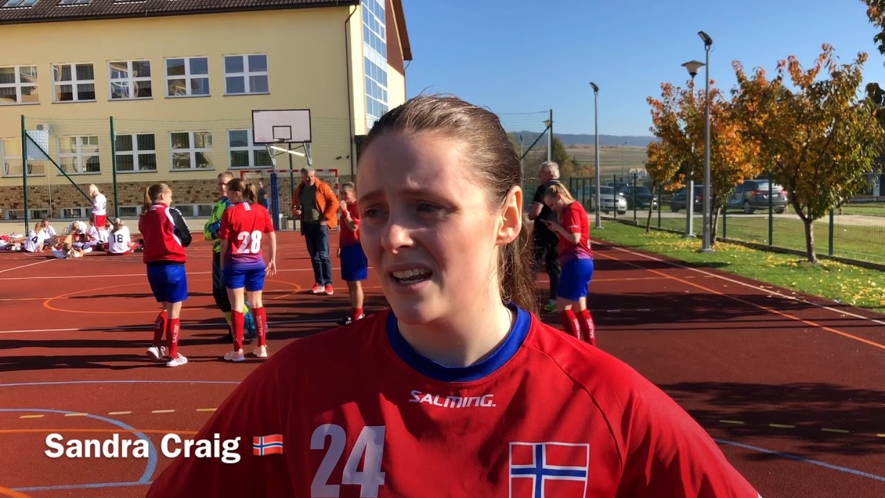 Intervju med Sandra Craig etter kampen mot Danmark -6NFC - YouTube