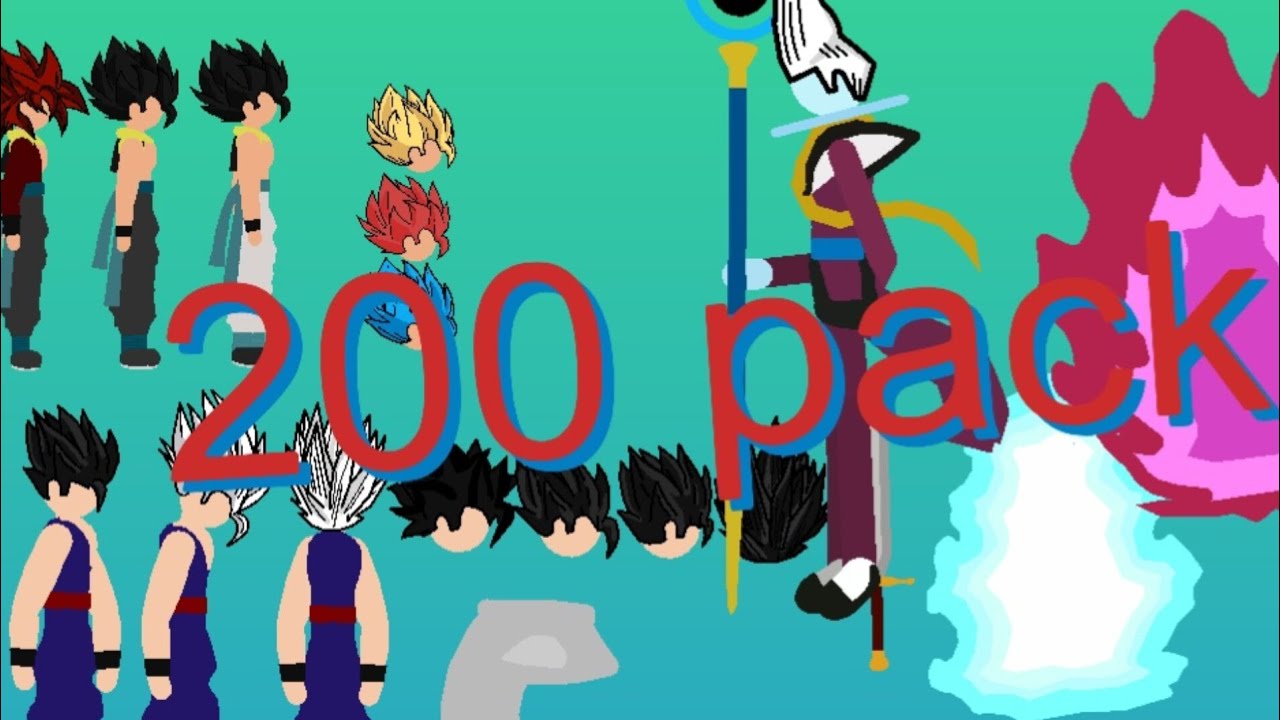 Pack de stick nodes de dragon ball - Especial 200 Subs - YouTube