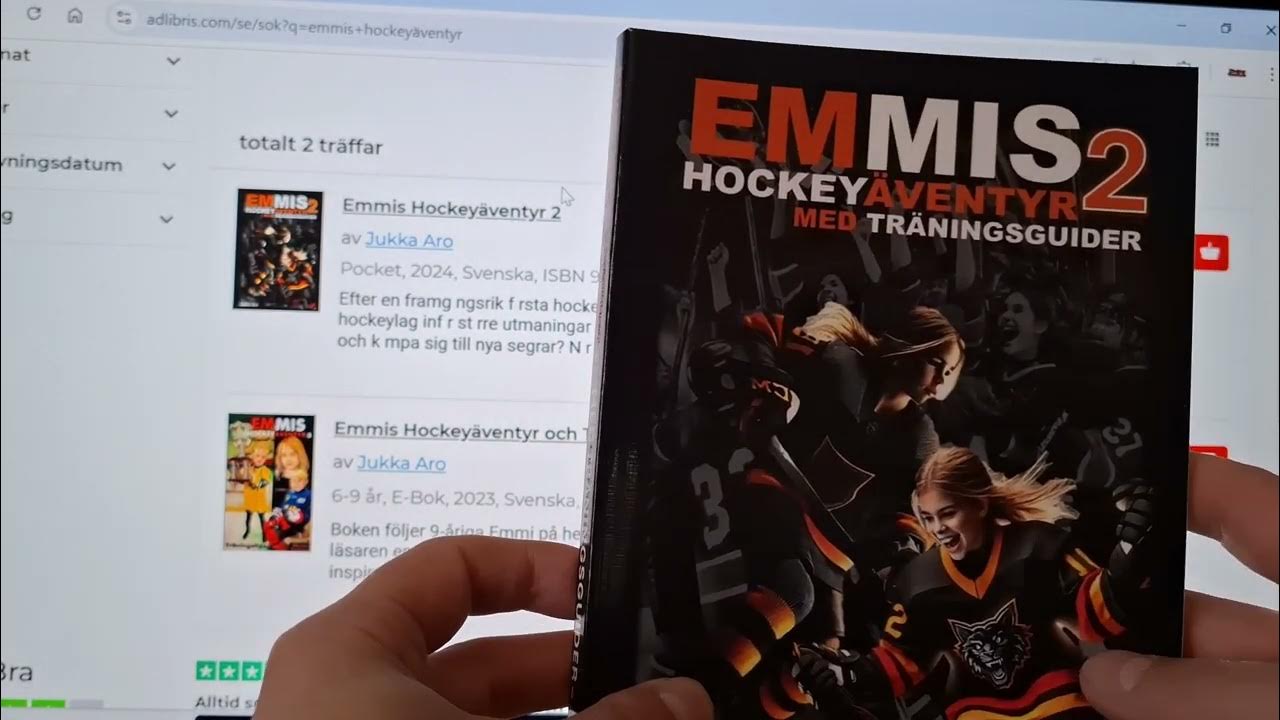 Emmis Hockeyäventyr med träningsguider - Hockeybok - YouTube
