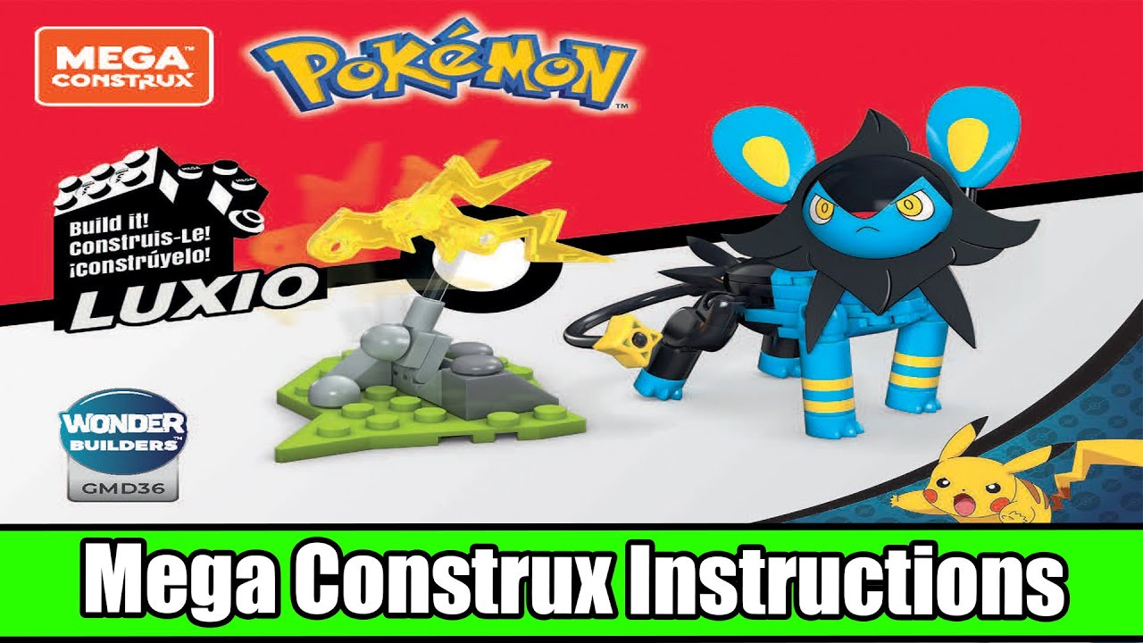 Mega Construx Instructions | Pokémon | GMD36 | Luxio - YouTube