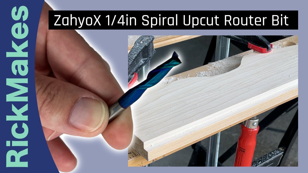 ZahyoX 1/4in Spiral Upcut Router Bit - YouTube